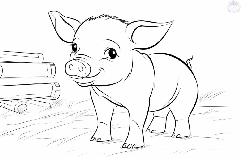 Cerdo Para Colorear