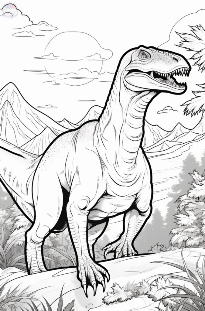Dinosaurio Para Colorear