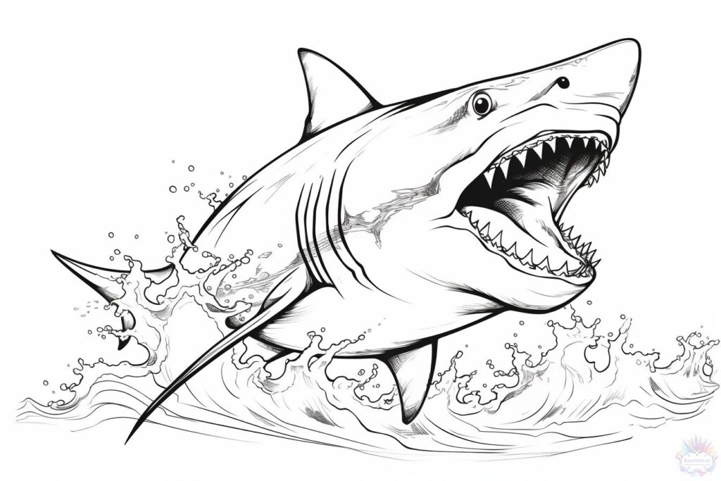 Tiburón Para Colorear