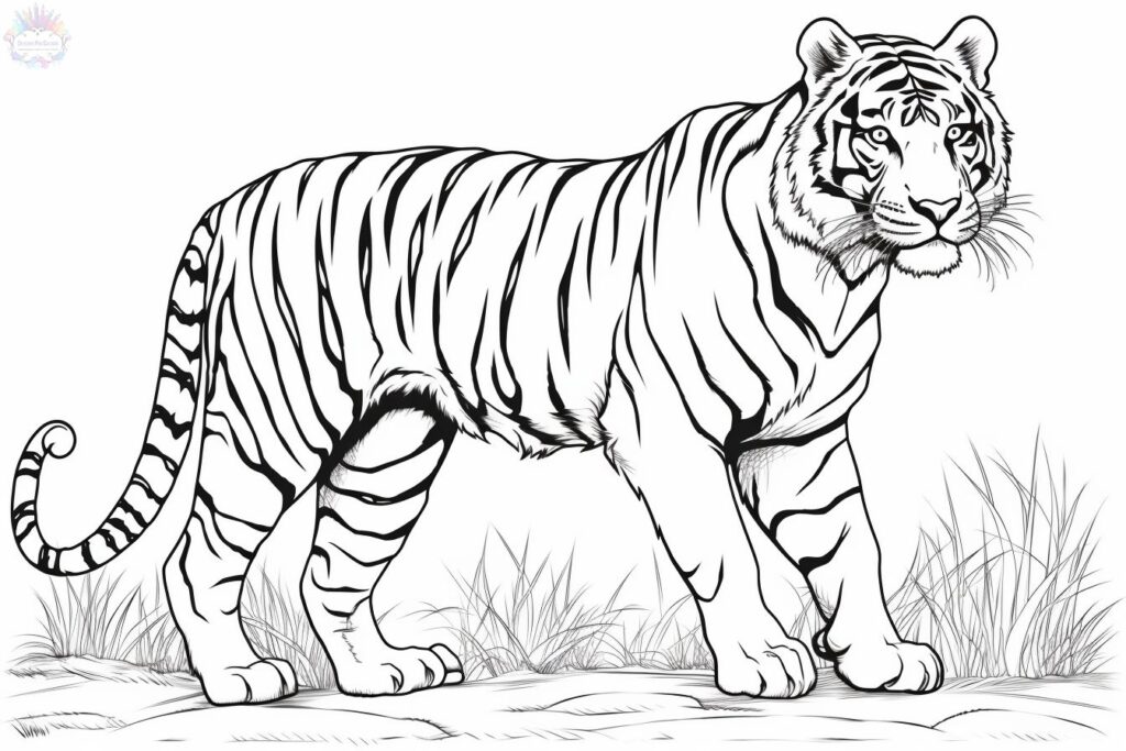 Tigre Para Colorear