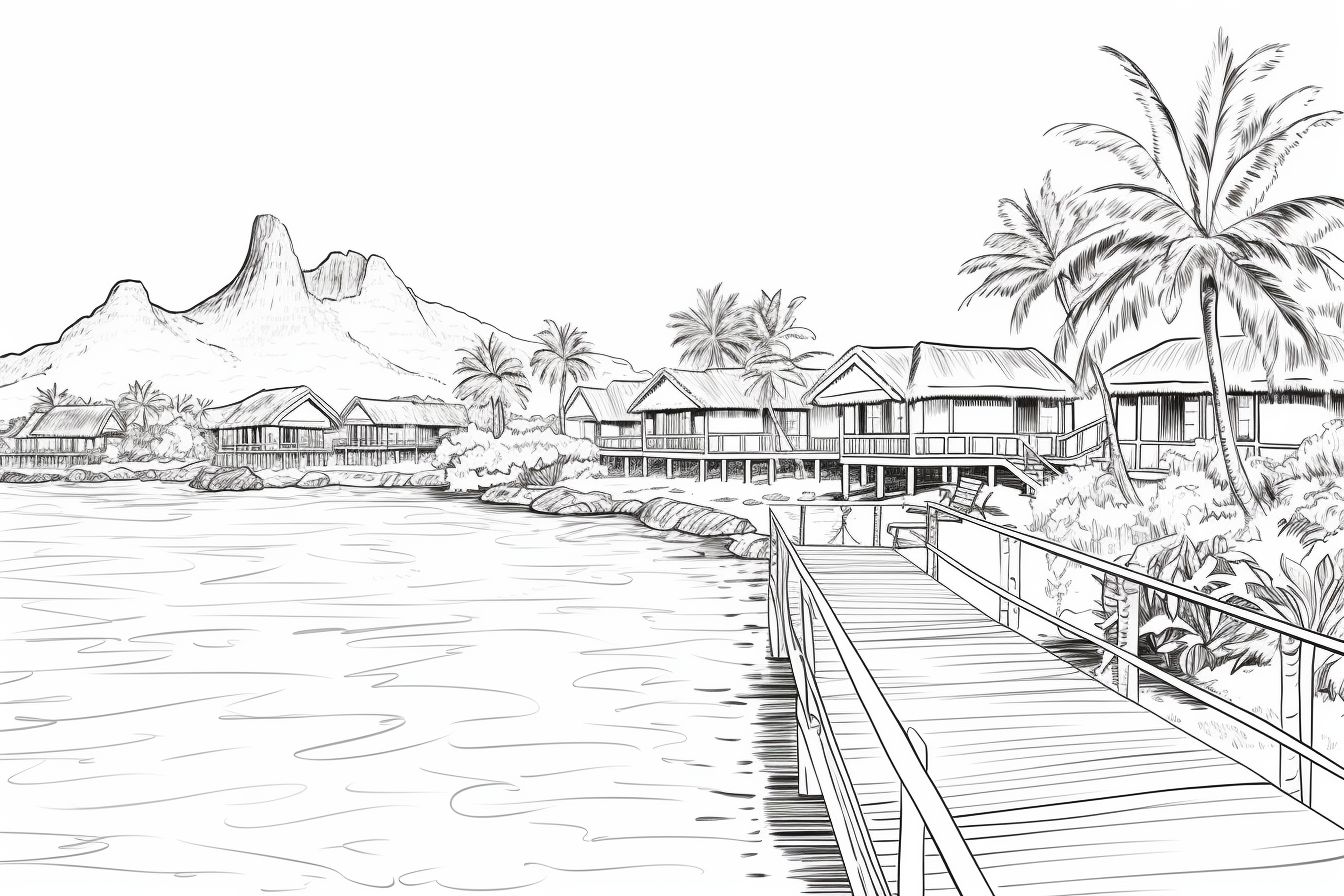 Landscape Coloring Pages