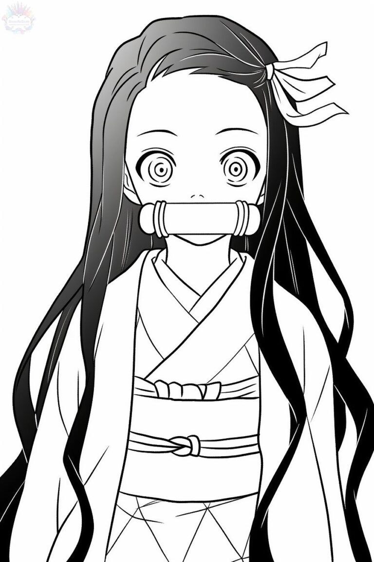 Nezuko Para Colorir São + De 40 Desenhos Para Imprimir e Pintar
