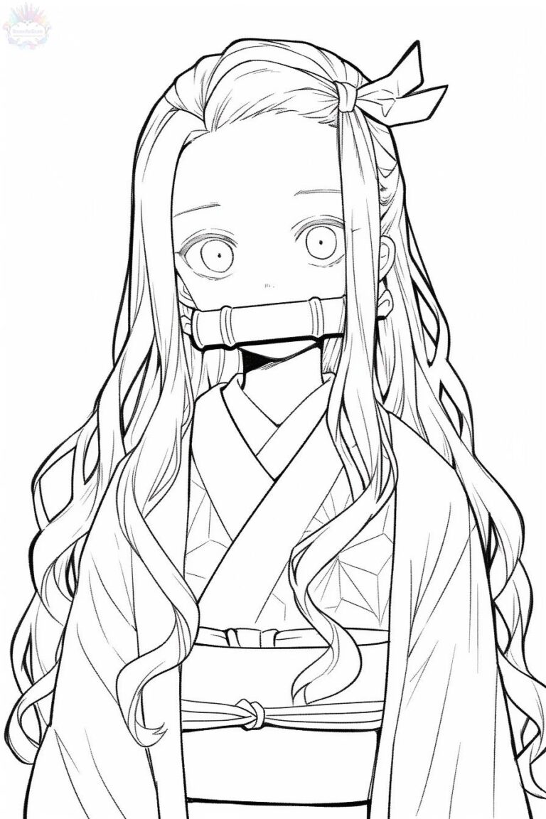 Nezuko Para Colorir São + De 40 Desenhos Para Imprimir e Pintar