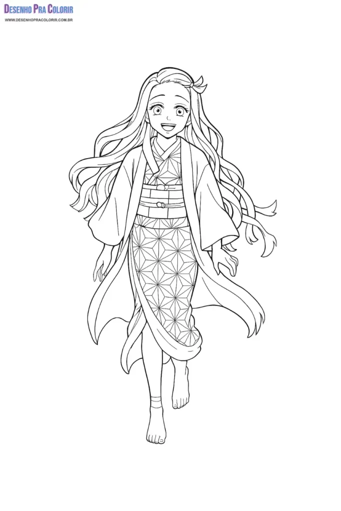 Nezuko Para Colorir São + De 40 Desenhos Para Imprimir e Pintar