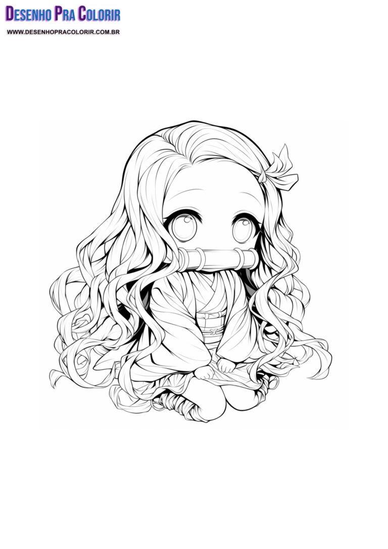 Nezuko Para Colorir São + De 40 Desenhos Para Imprimir e Pintar