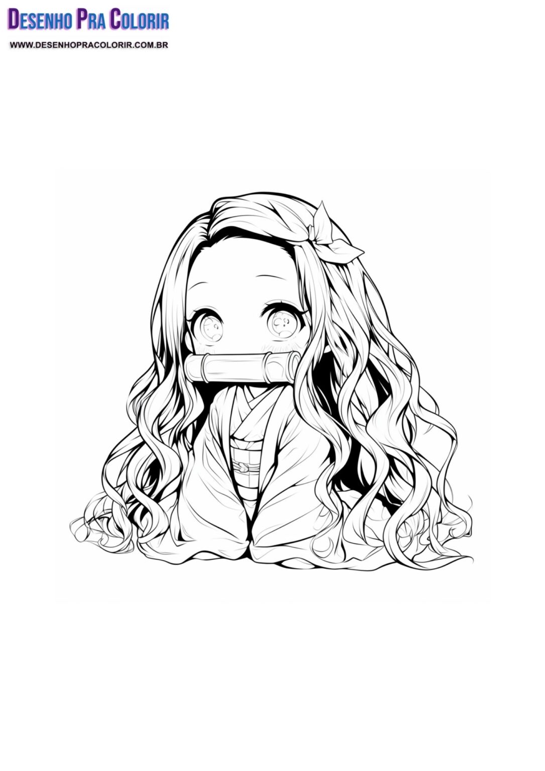Nezuko Para Colorir São + De 40 Desenhos Para Imprimir e Pintar