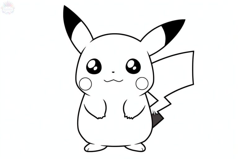 Pikachu Para Colorir - 20 Desenhos Para Imprimir e Pintar
