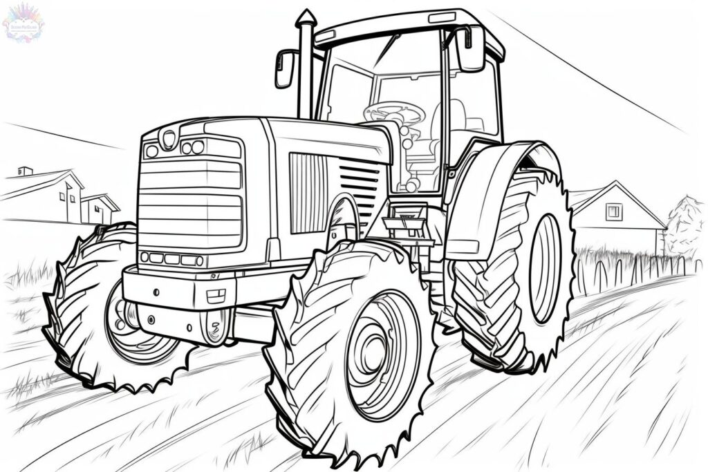 Tractor Para Colorear