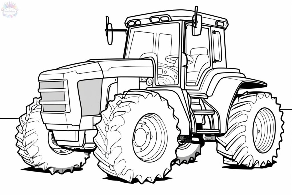 Tractor Para Colorear