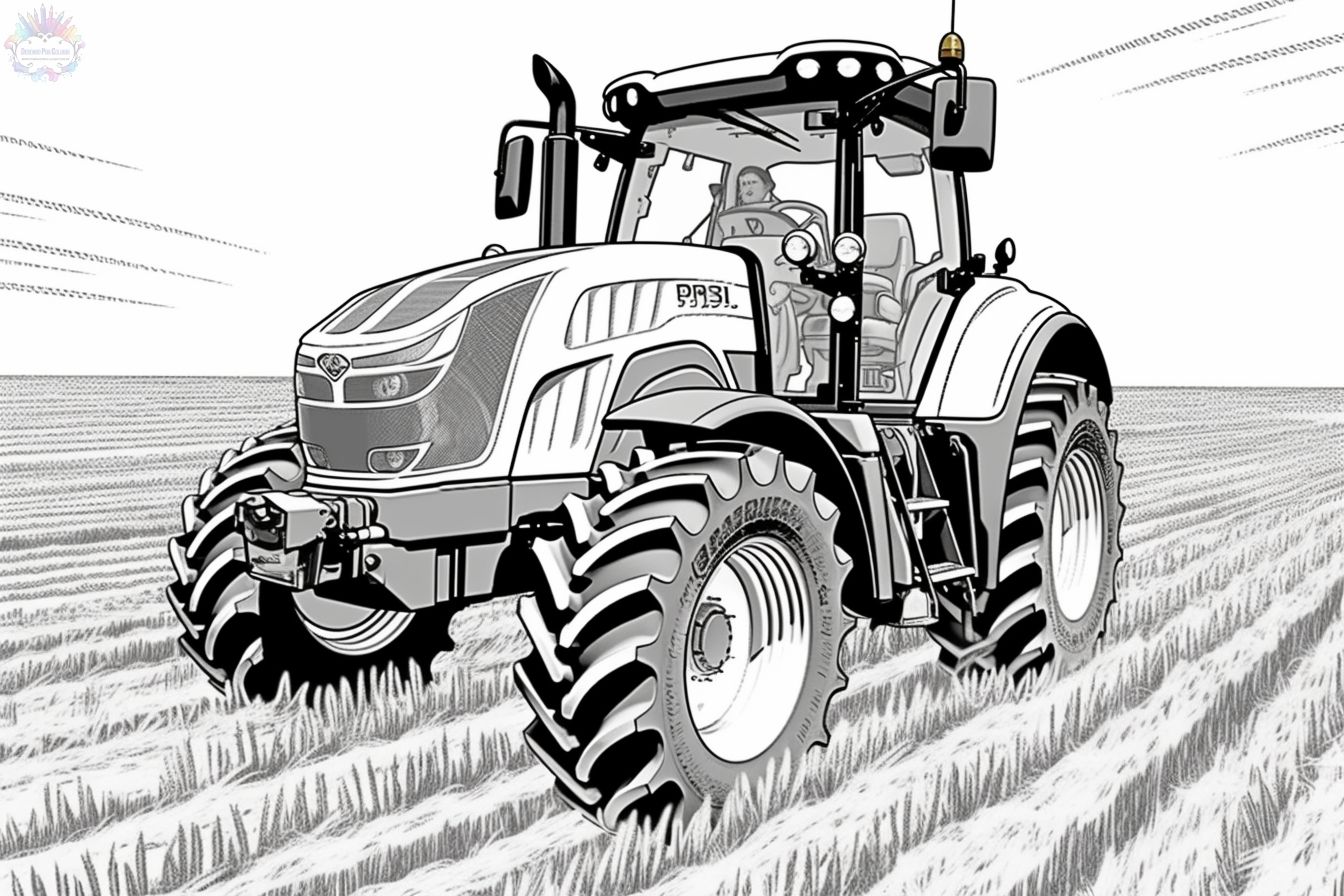 Tractor Para Colorear