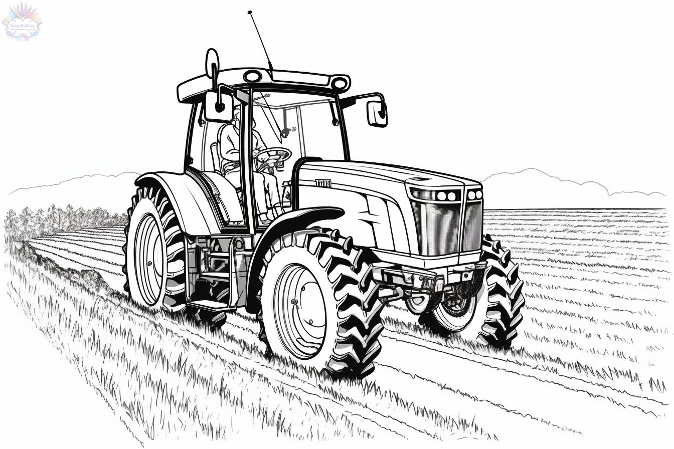Tractor Para Colorear