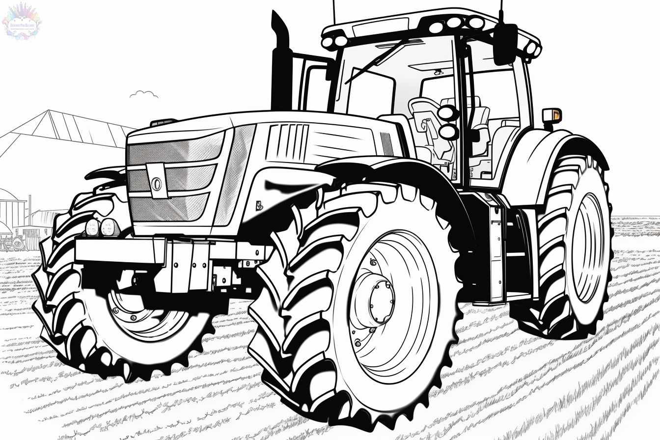 Tractor Para Colorear