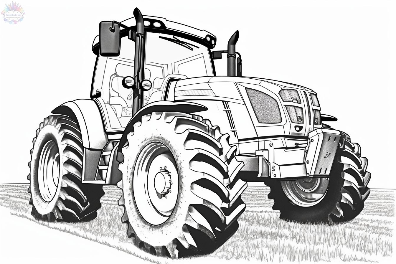 Tractor Para Colorear