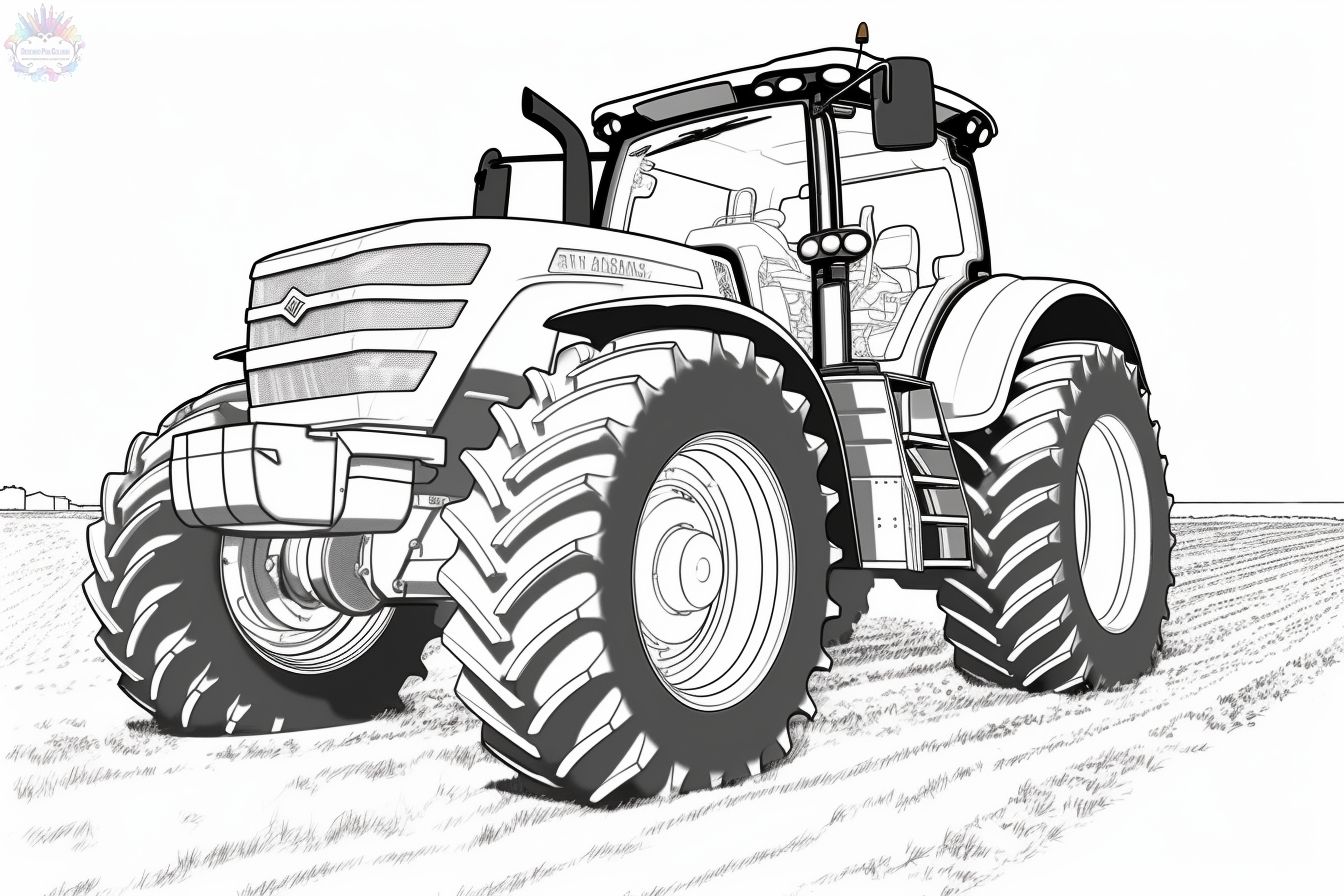Tractor Para Colorear