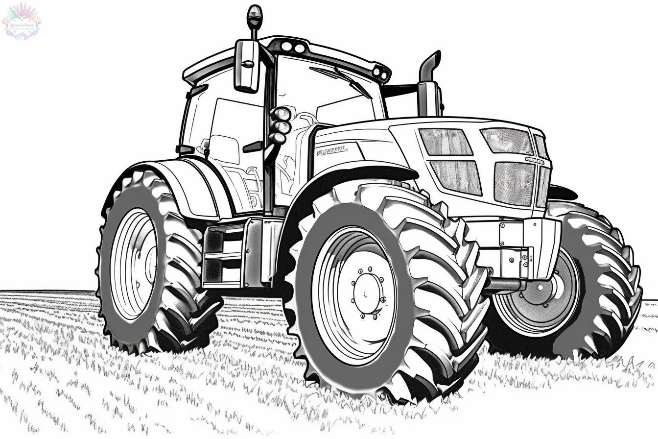 Tractor Para Colorear