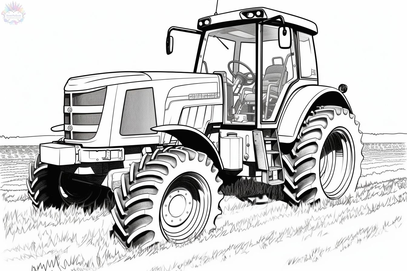 Tractor Para Colorear