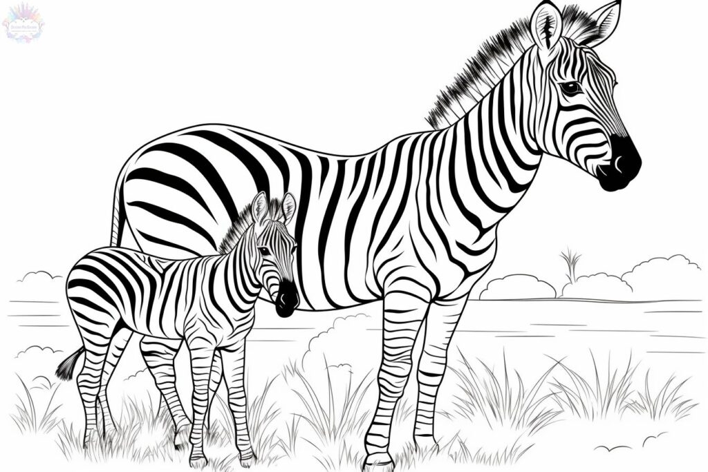 Zebra Coloring Pages