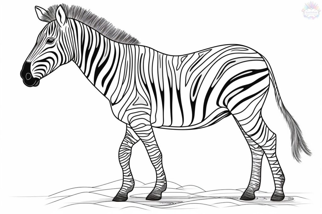 Zebra Coloring Pages