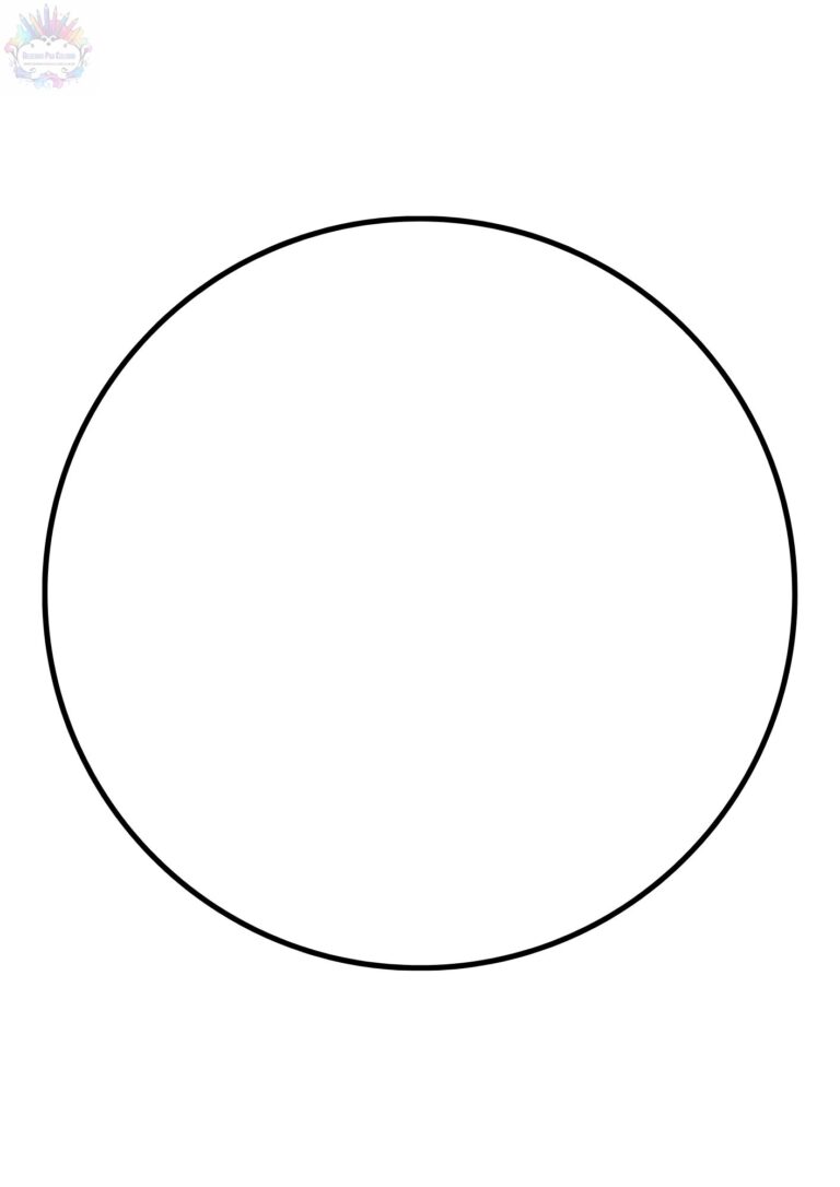 Círculo Para Colorir Vários Desenhos Para Imprimir e Pintar