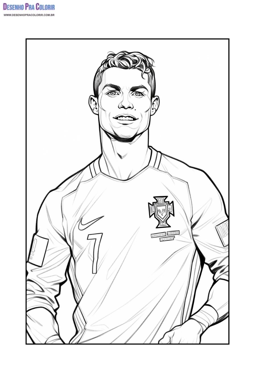 Cristiano Ronaldo Para Colorir + De 30 Desenhos Para Imprimir