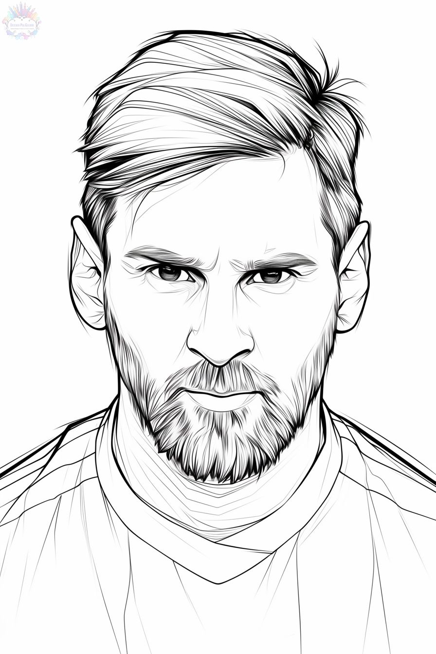 Messi Coloring Pages