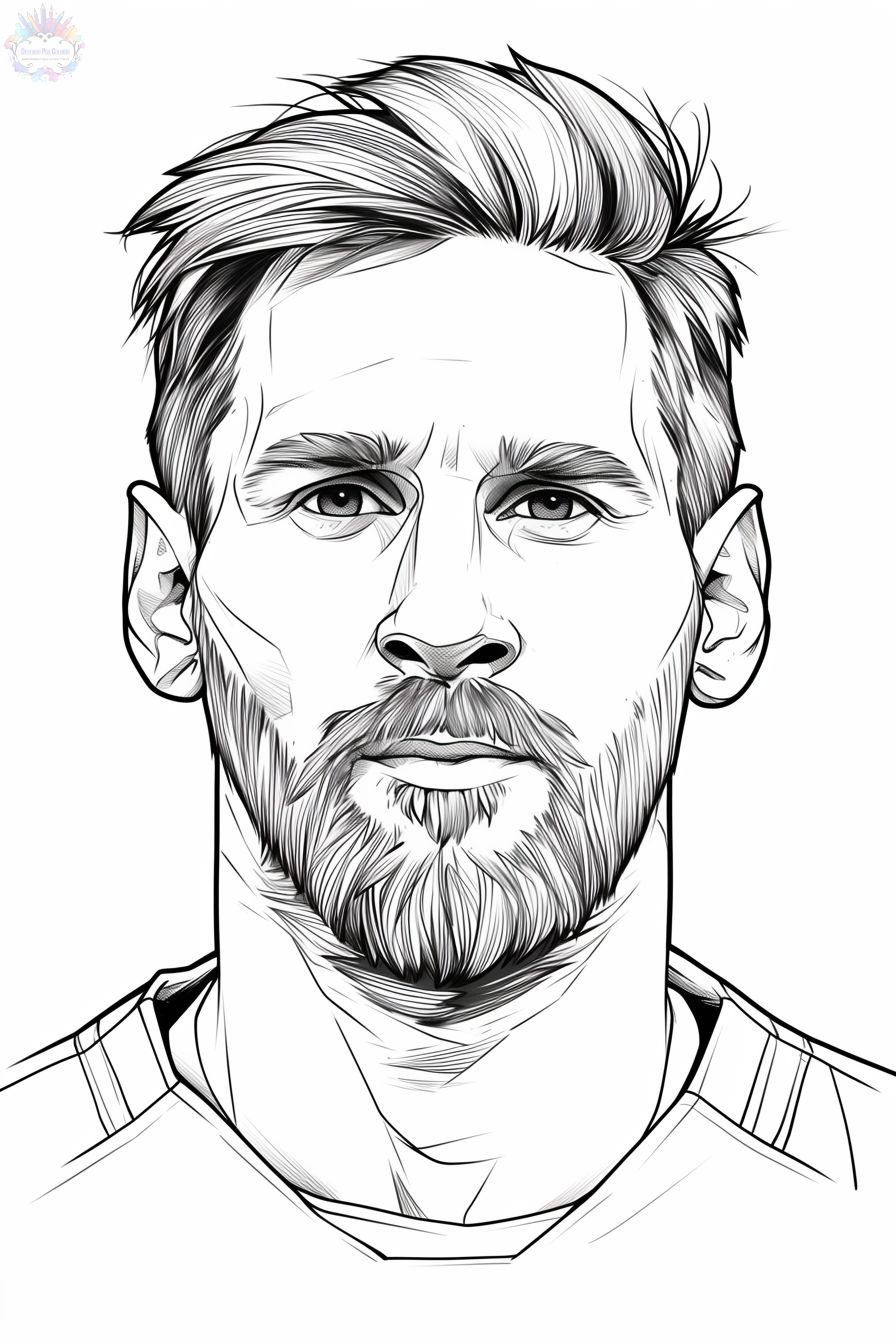 Messi Coloring Pages