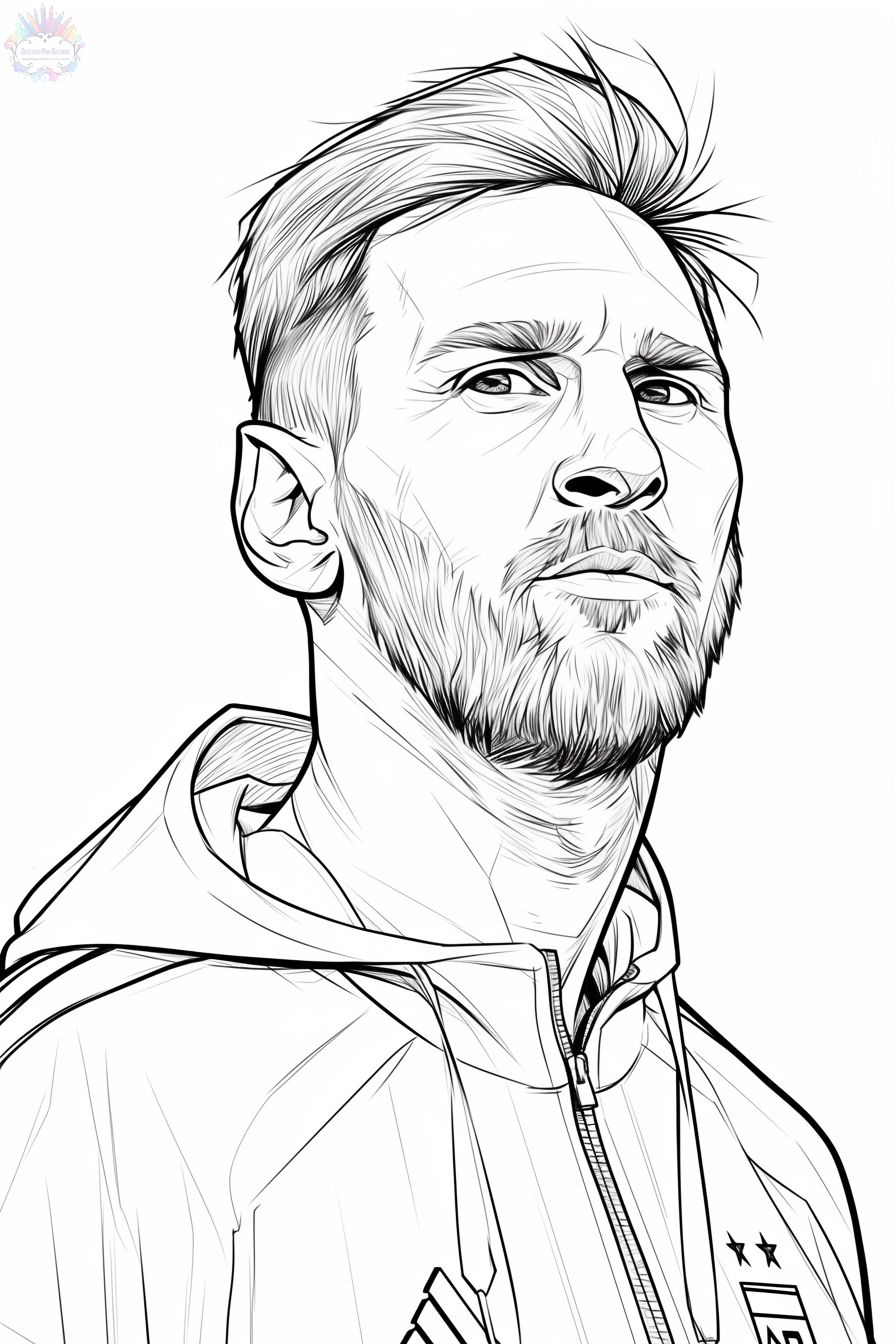 Messi Coloring Pages