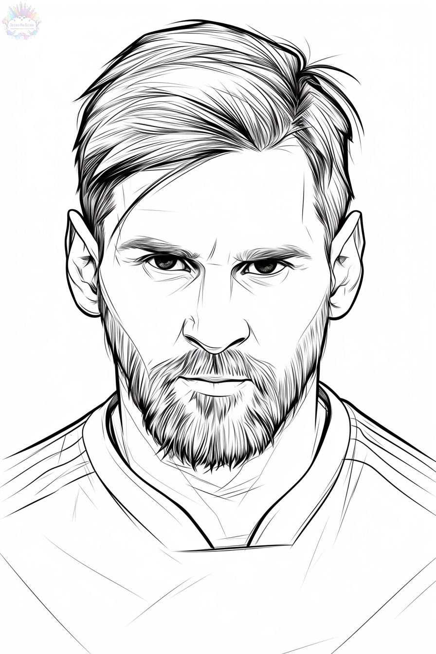 Messi Coloring Pages