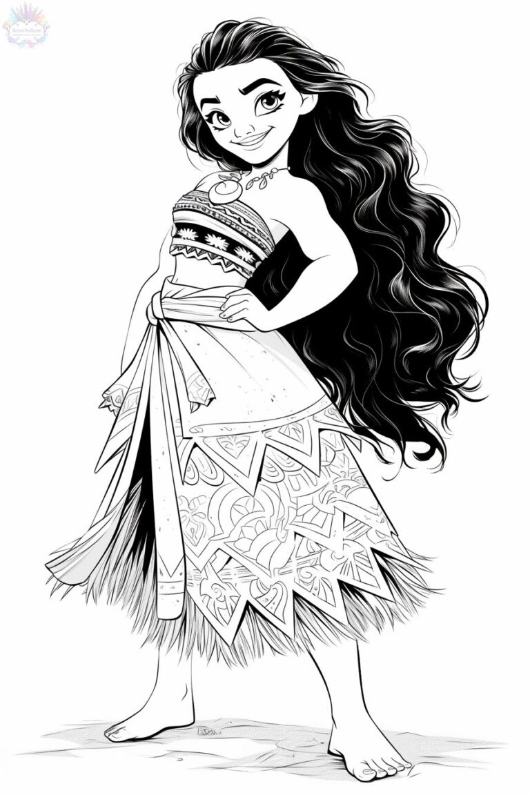 Moana Para Colorir + De 30 Desenhos Para Imprimir e Pintar