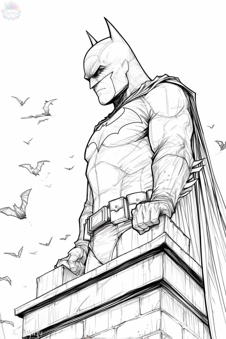 Batman Para Colorir + De 40 Desenhos Para Imprimir e Pintar