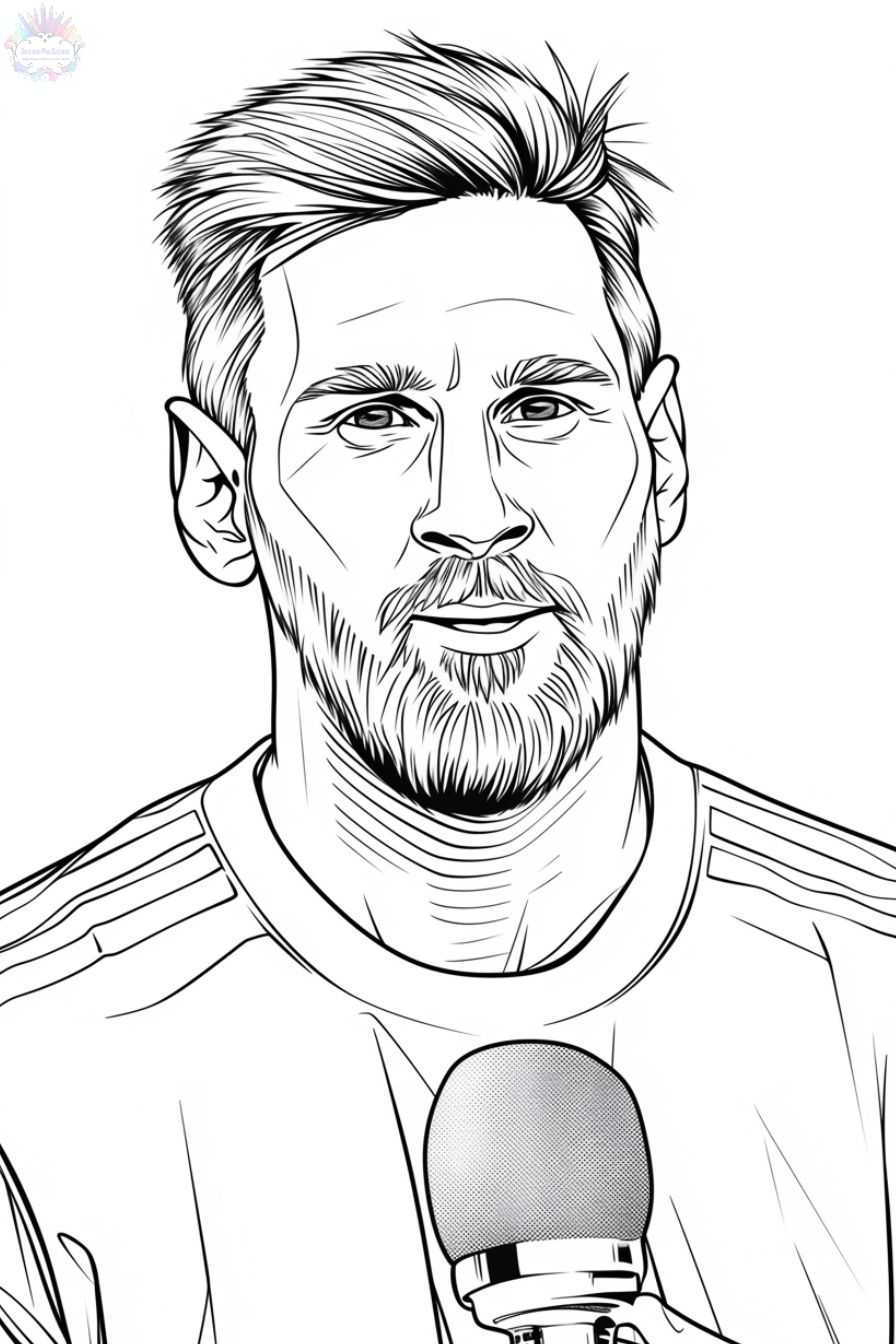 Messi Coloring Pages