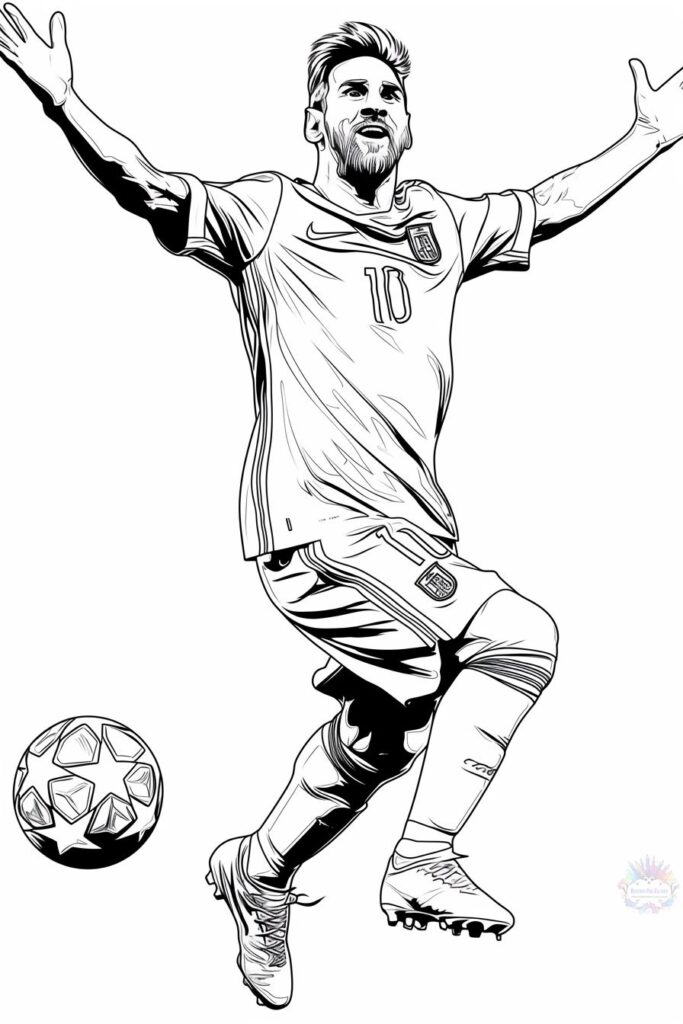 Messi Coloring Pages