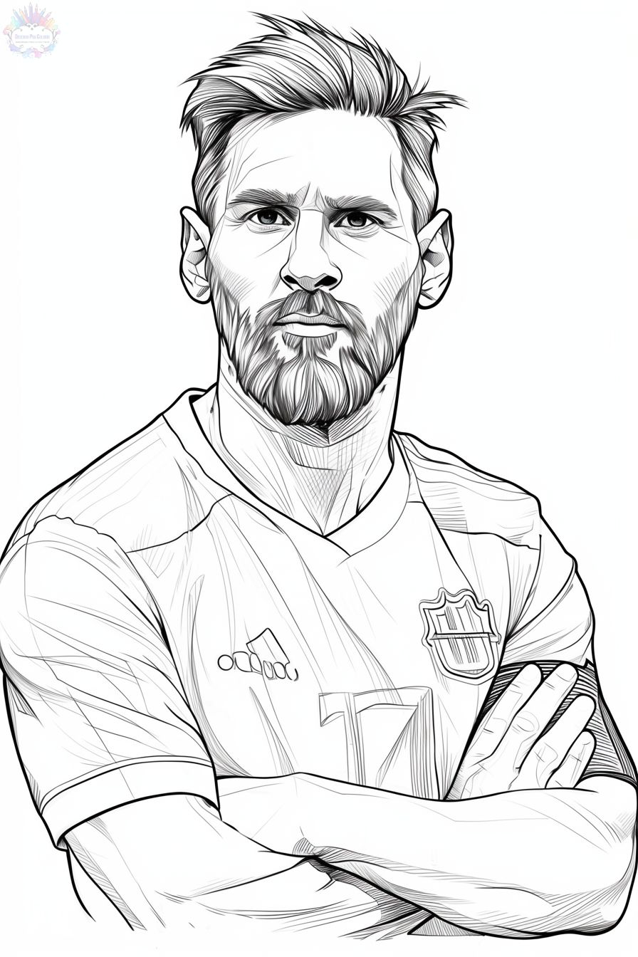 Messi Coloring Pages