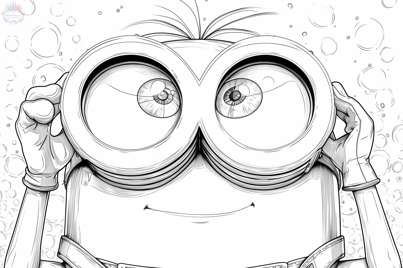 Minions Coloring Page