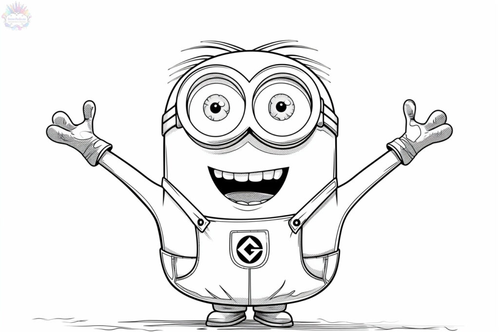 Minions Coloring Page