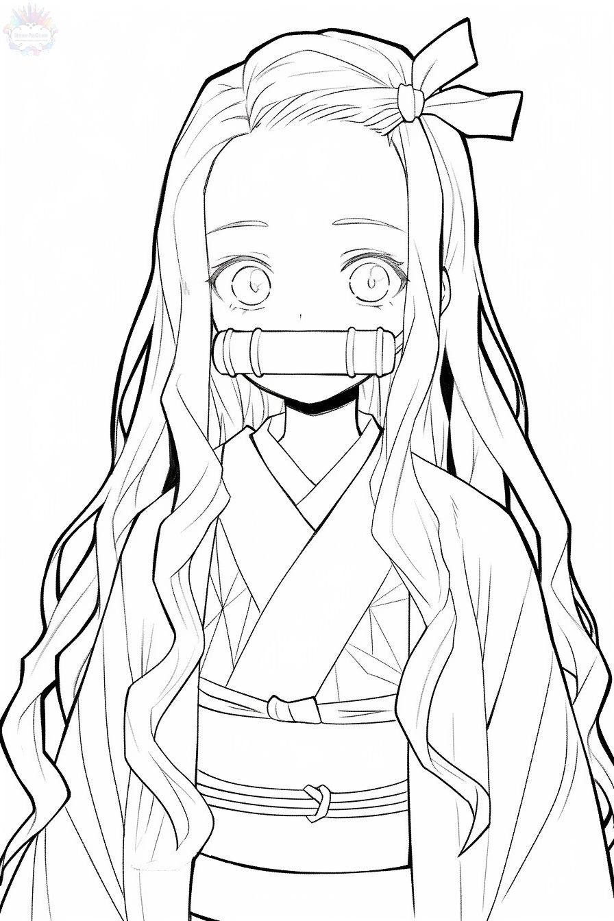Nezuko Coloring Pages