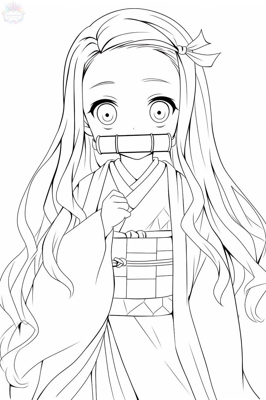 Nezuko Coloring Pages