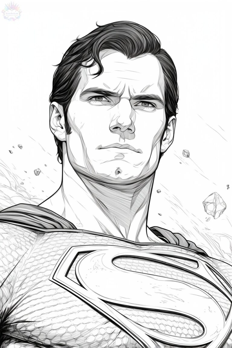 Super-Homem Para Colorir + 40 Desenhos Para Imprimir e Pintar