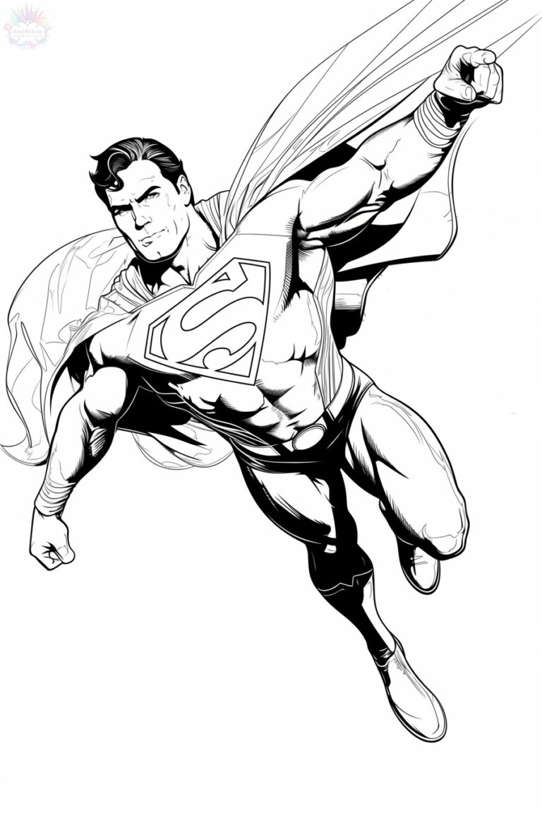 Super-Homem Para Colorir + 40 Desenhos Para Imprimir e Pintar