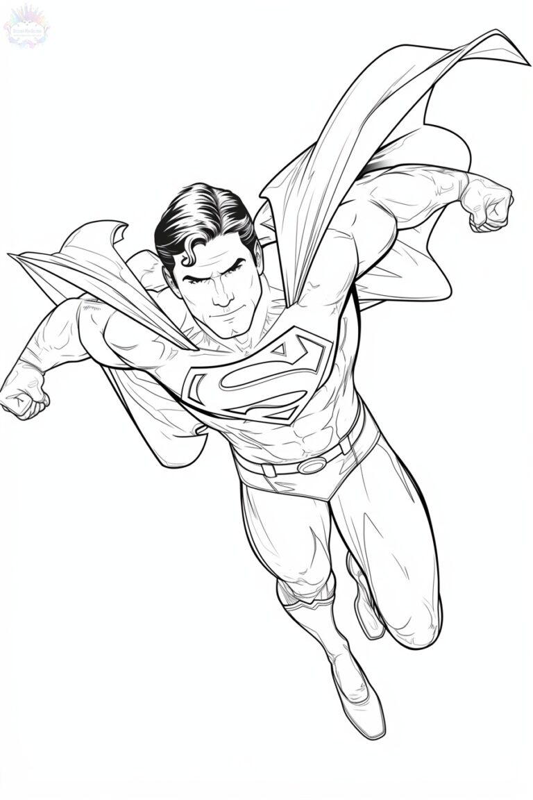 Super-Homem Para Colorir + 40 Desenhos Para Imprimir e Pintar