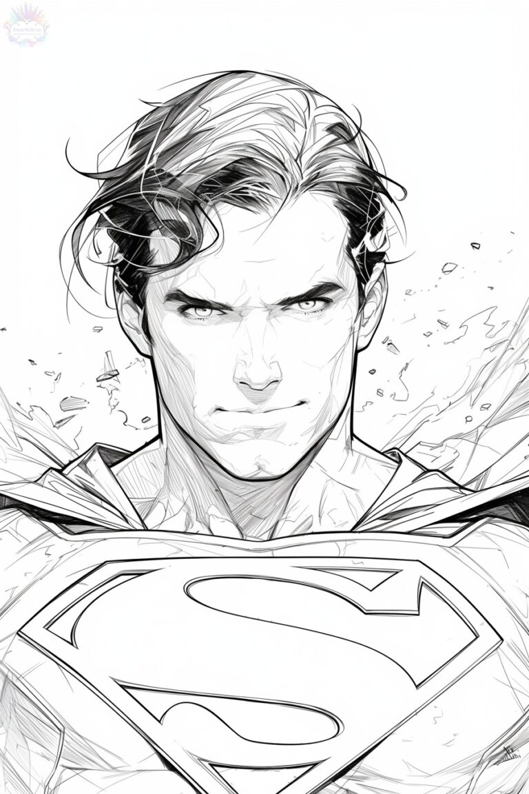 Super-Homem Para Colorir + 40 Desenhos Para Imprimir e Pintar