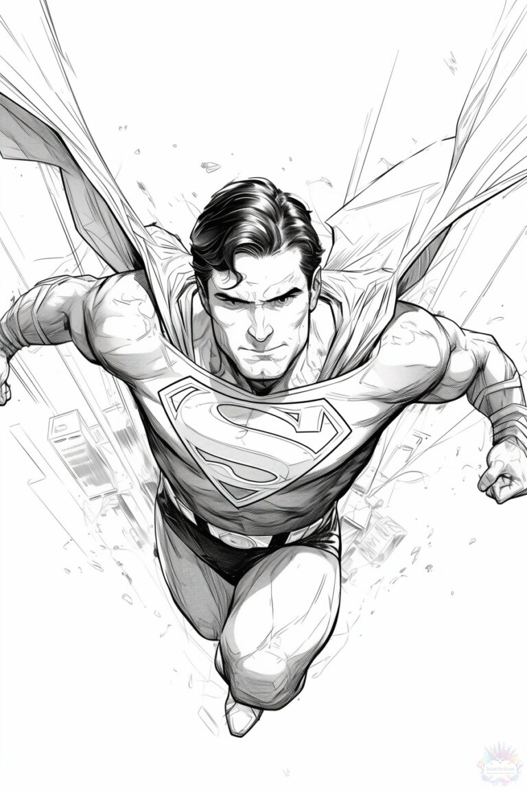 Super-Homem Para Colorir + 40 Desenhos Para Imprimir e Pintar