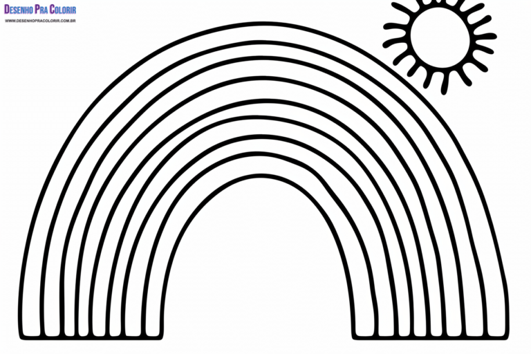 Arco-Íris Para Colorir + de 30 Desenhos Para Imprimir e Pintar