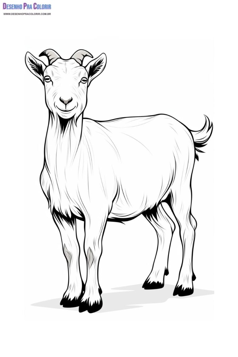 Cabra Para Colorir + De 30 Desenhos Para Imprimir e Pintar