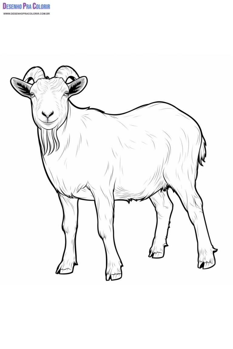 Cabra Para Colorir + De 30 Desenhos Para Imprimir e Pintar