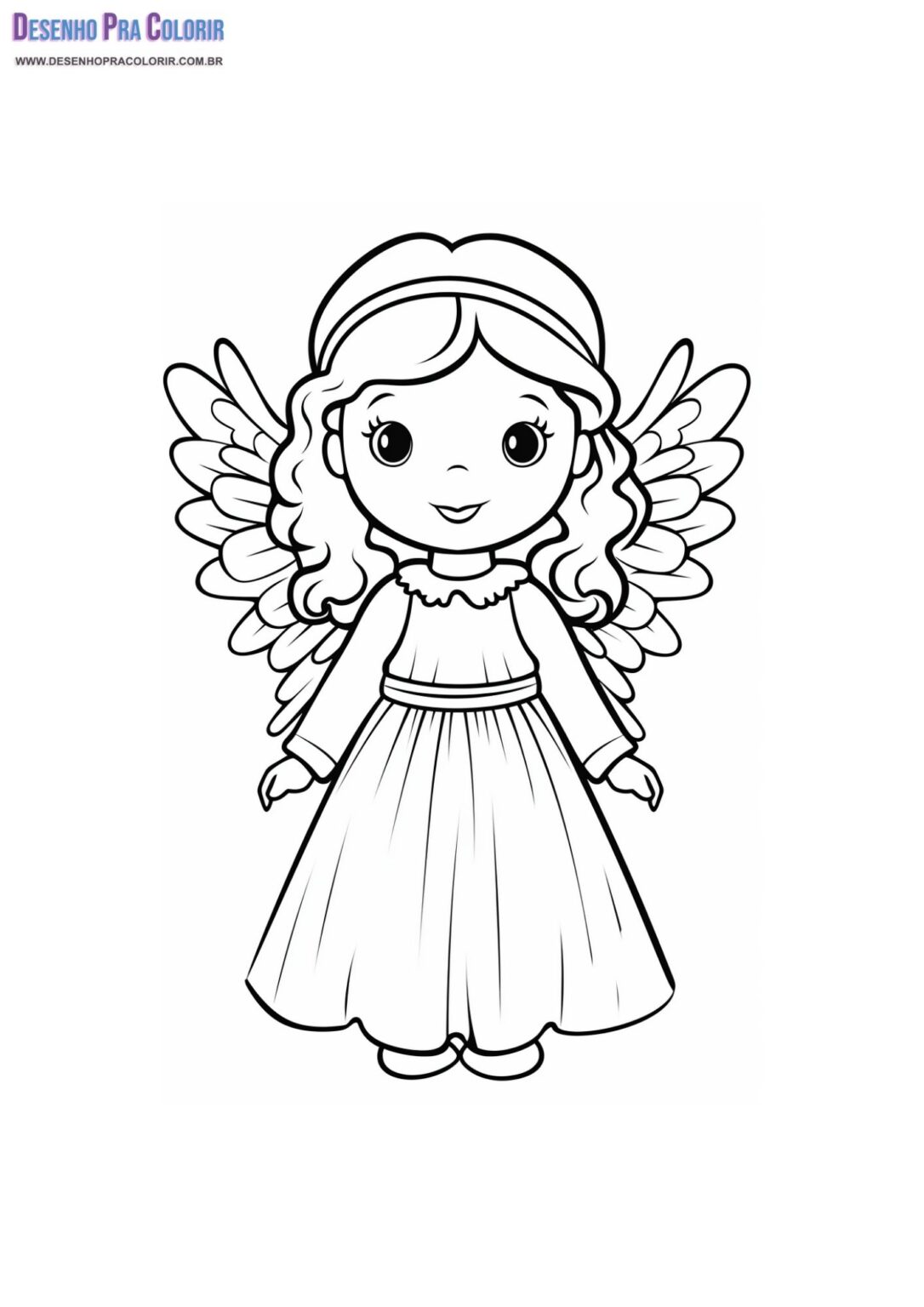 Anjo Para Colorir + De 55 Desenhos Para Imprimir e Pintar