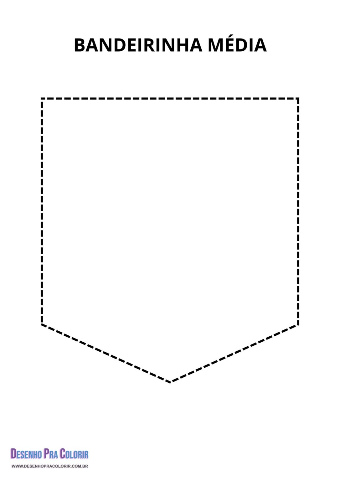 Bandeirinha de Festa Junina Para Imprimir