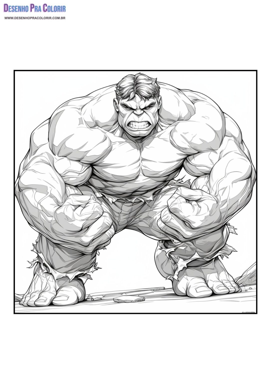 Hulk Para Colorir + De 50 Desenhos Para Imprimir e Pintar