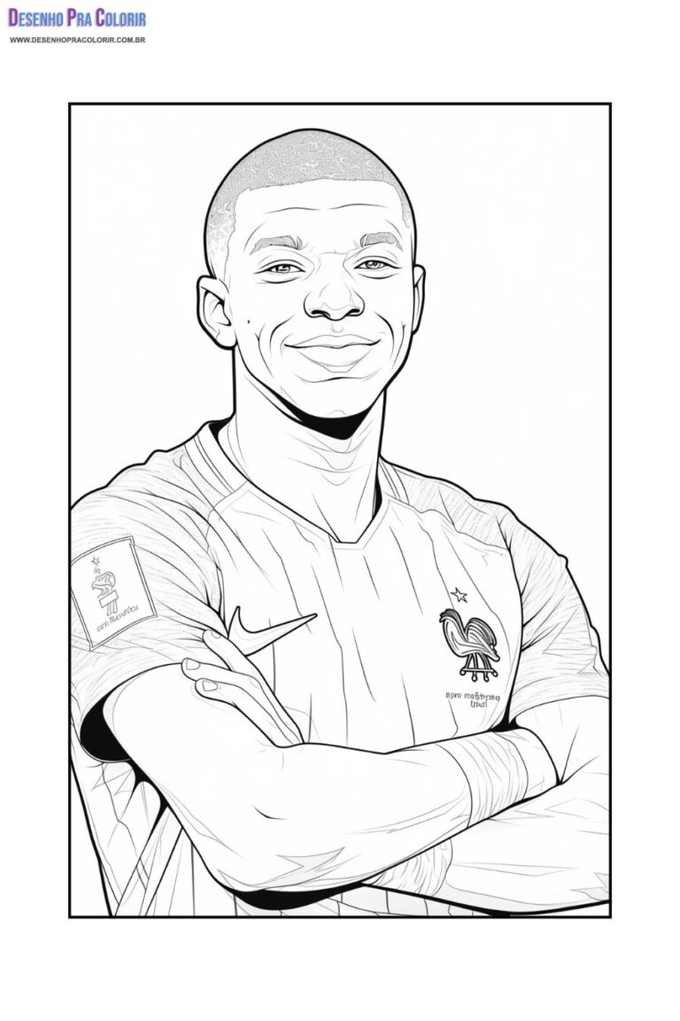 Mbappé Para Colorir + De 30 Desenhos Para Imprimir e Pintar