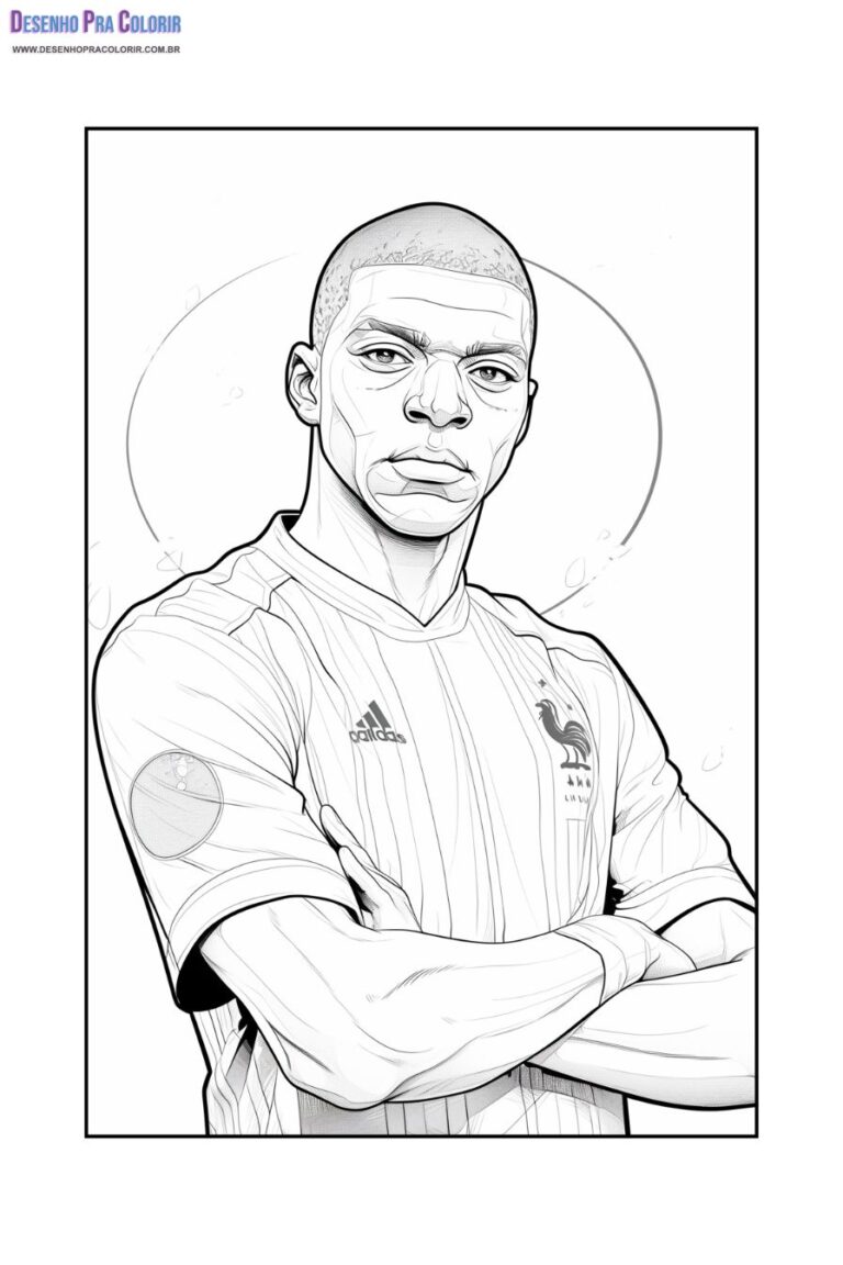 Mbappé Para Colorir + De 30 Desenhos Para Imprimir e Pintar